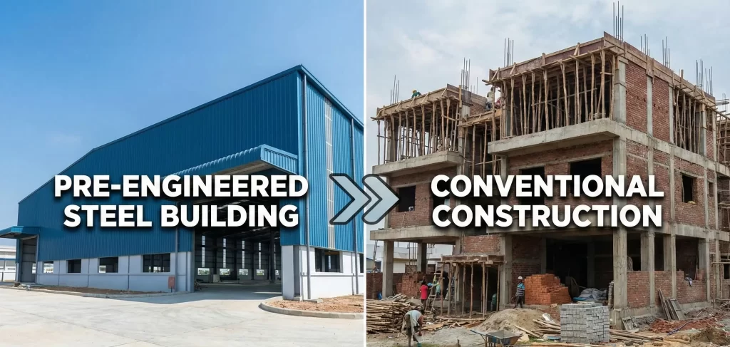 PEMB vs Conventional Construction: Costs, Speed & Guide