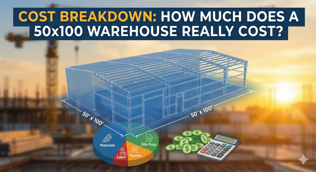 50×100 Steel Warehouse Costs in Canada | Full Price Guide