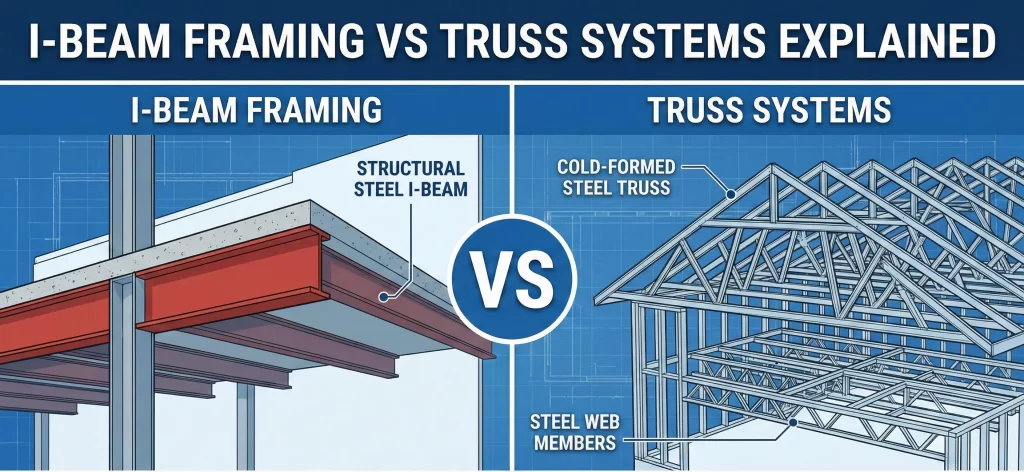 I-Beam vs. Truss: Which Building Frame is Right for You?
